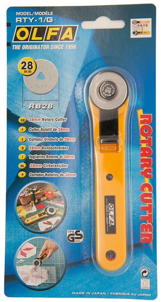 63031, 28mm Olfa rotary cutter with retractable blade-each · Wholesale ...