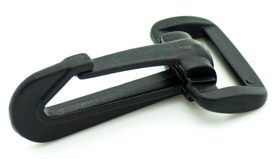 DH25, 25mm black plastic dog hooks-25 pieces · Wholesale Haberdashery ...